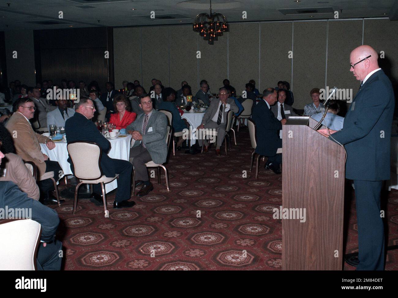 Sergeant Major Glen E. Morrell, Sergeant Major of the Army, speaks to ...