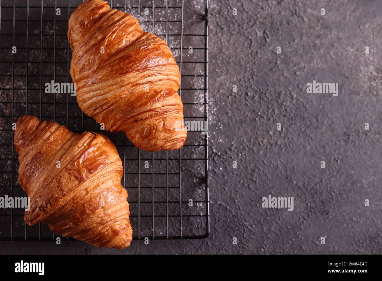 pastries fresh classic croissants for breakfast Stock Photo - Alamy