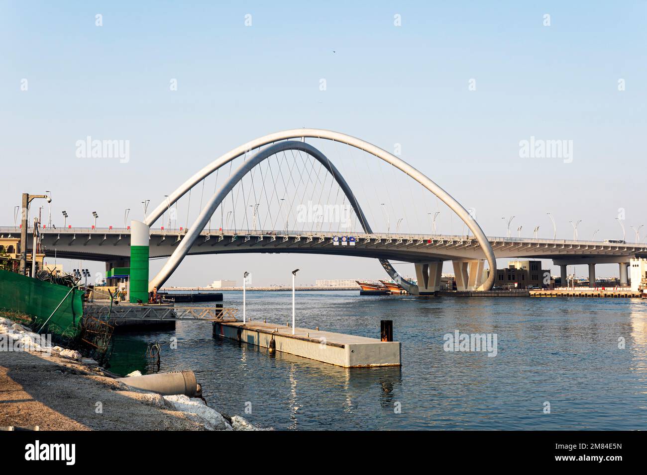 The Al Shindagha Historical District sits alongside the Dubai Creek ...