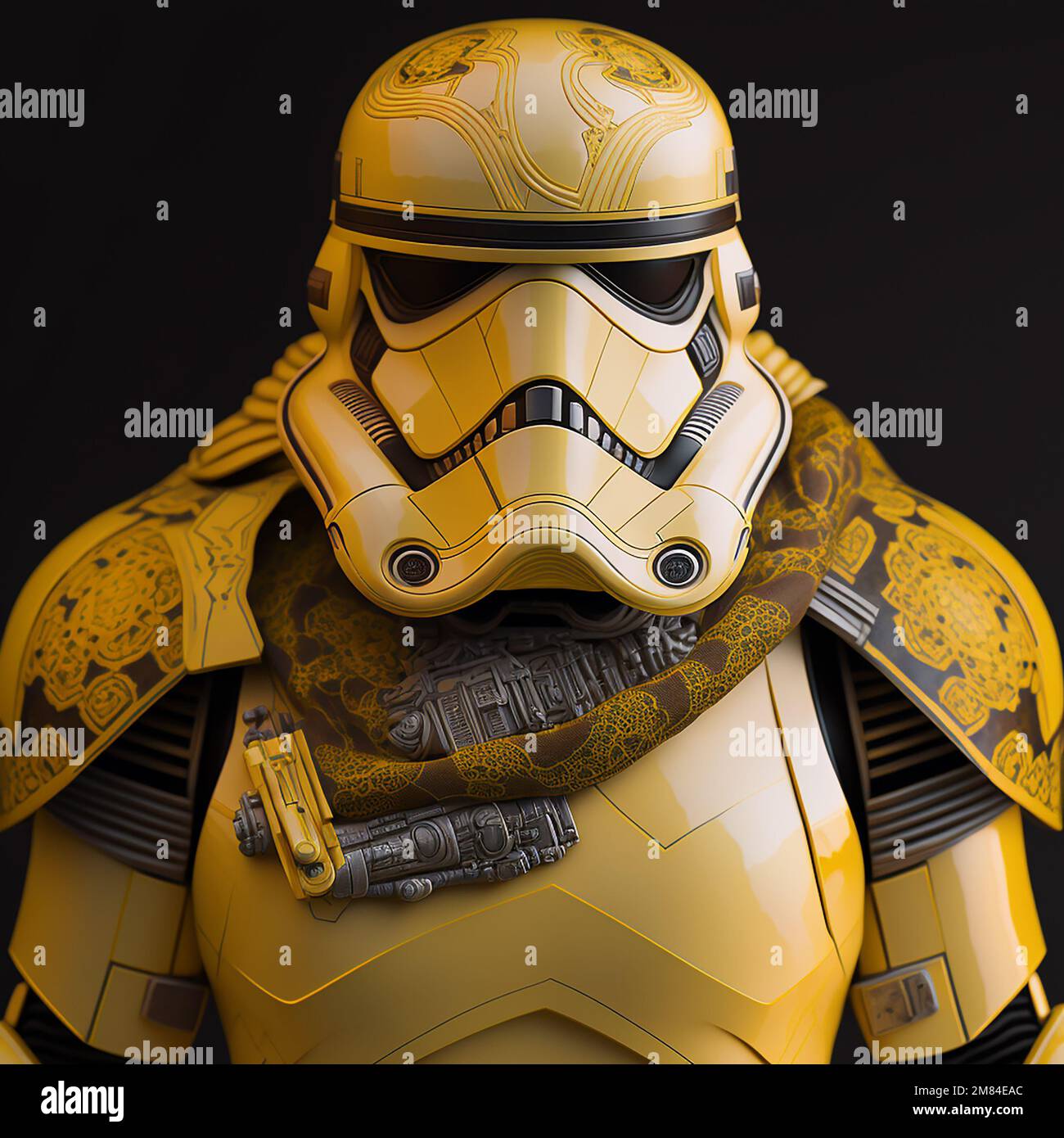 Yellow Trooper Ready for battle Stock Photo - Alamy
