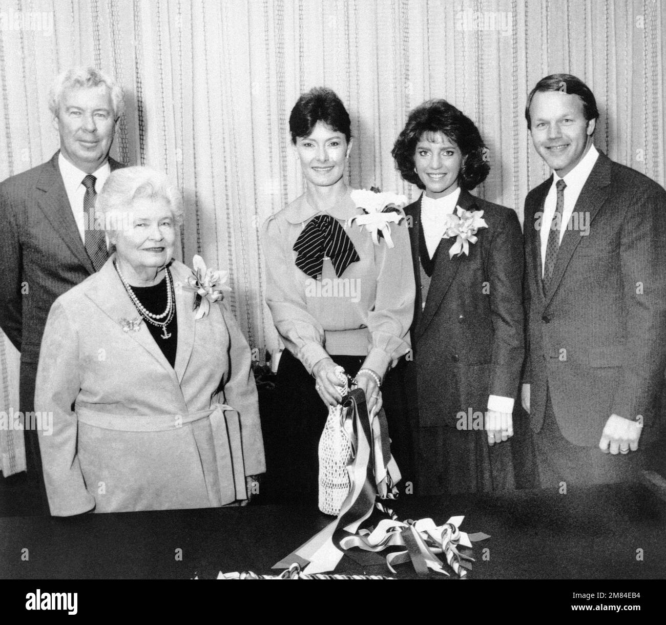 Members of the official launching party pose for a photograph at the ...