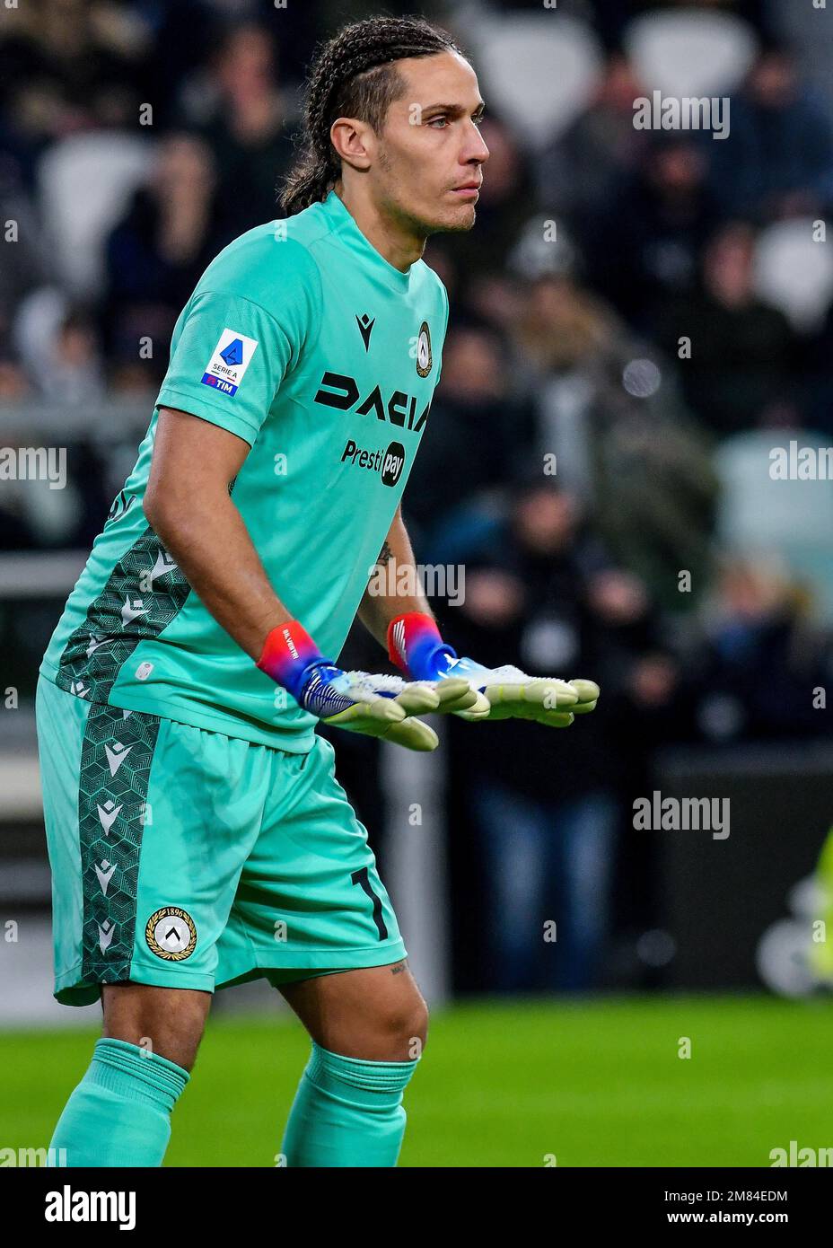 Marco Silvestri of Udinese Calcio gestures during Serie A 2022/23 match ...