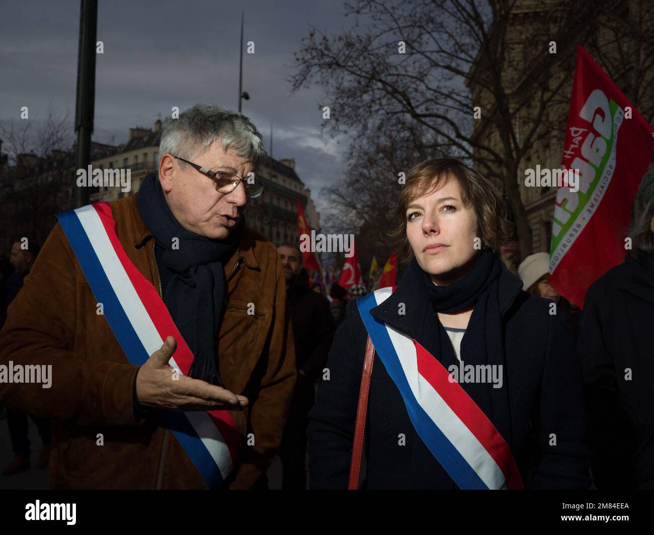 Eric Coquerel White march in honor of the three Kurdish female ...