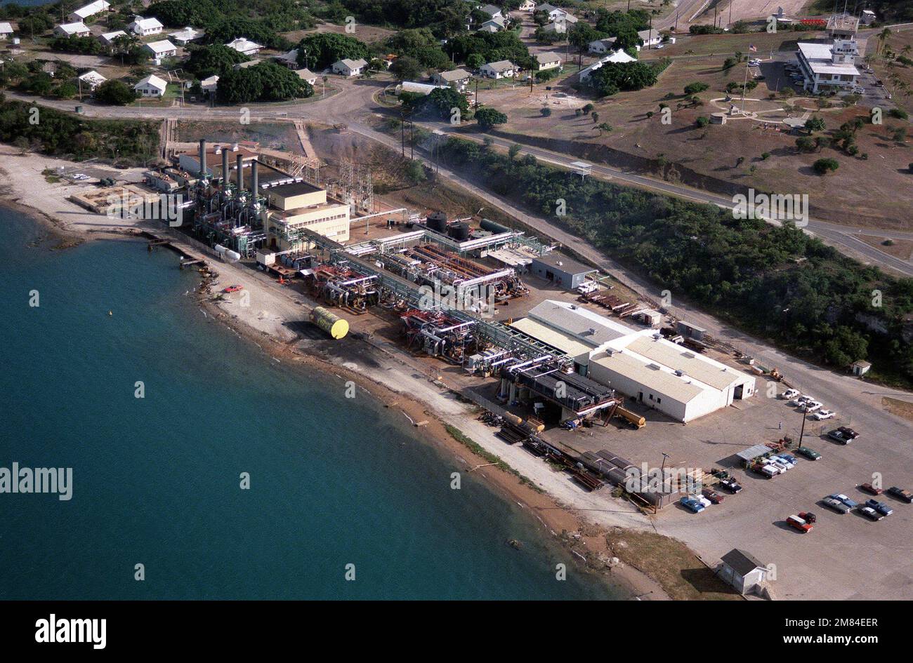 High oblique of the Guantanamo Bay Desalinization plant near McCalla ...