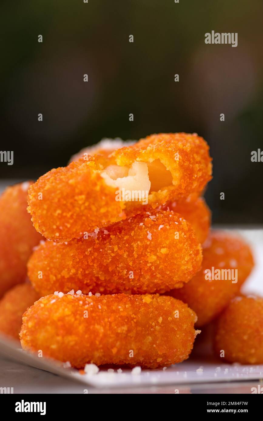 food delivery, cheese sticks takeaway food, paper containers with ...