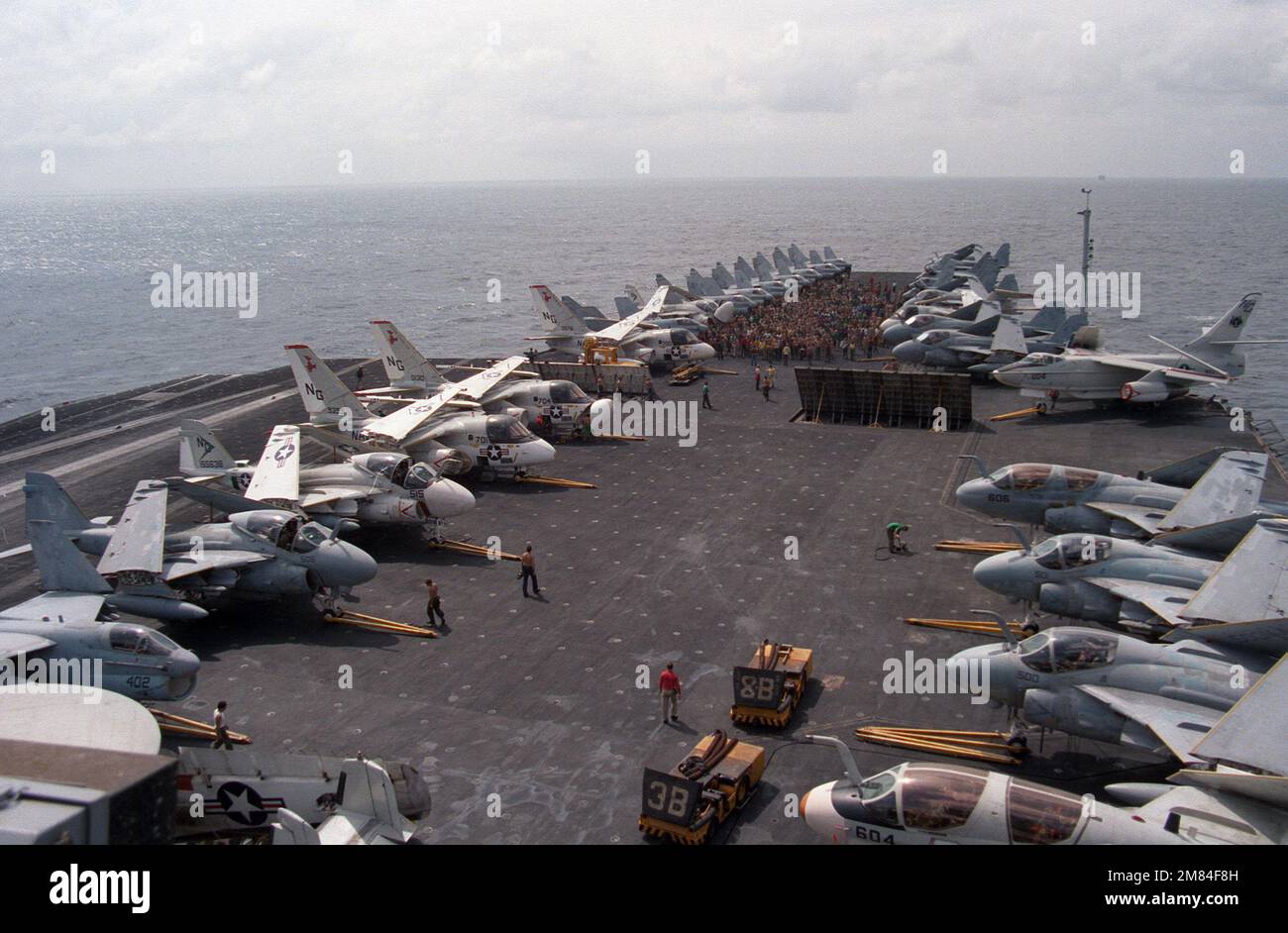 DN-SC-87-10758. Base: USS Kitty Hawk (CV 63) Country: Pacific Ocean ...