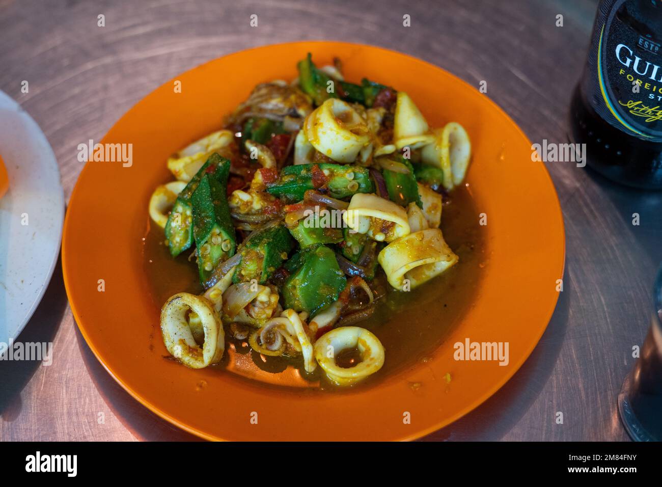 Kuala Lumpur, Malayisia - December 8th, 2022 - A night market with ...
