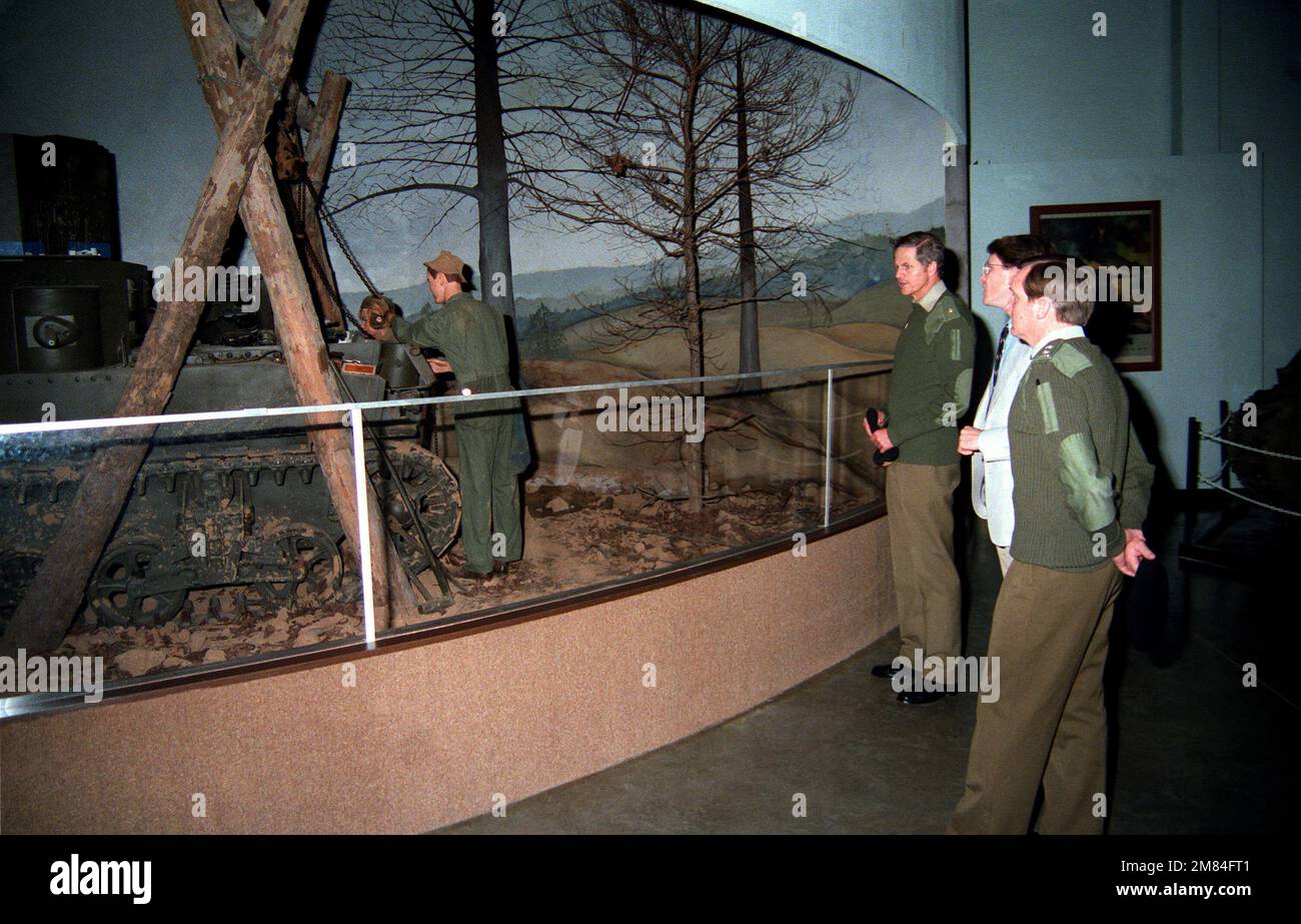 Australian Defense Attache Major General H.J. Coates, left, and others ...