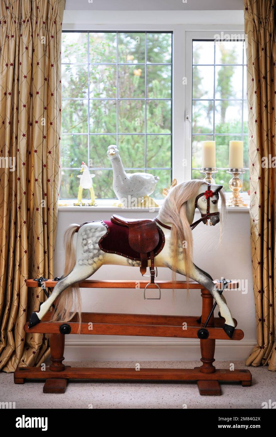 A rocking horse Stock Photo - Alamy