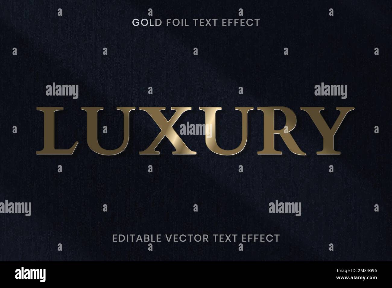 Gold foil texture text effect vector editable template Stock Vector ...