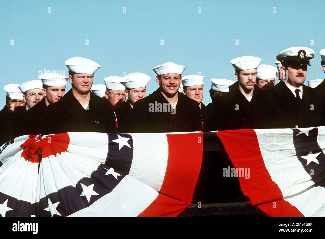 Crew members of the nuclear-powered attack submarine USS PITTSBURGH ...