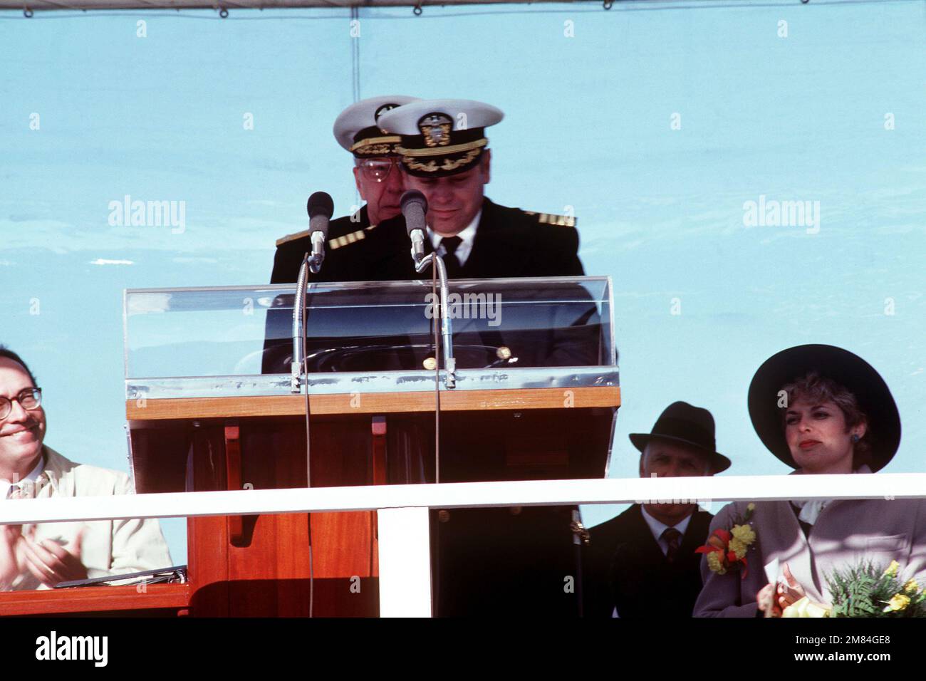 Captain Raymond H. Setser Jr., prospective commanding officer of the ...