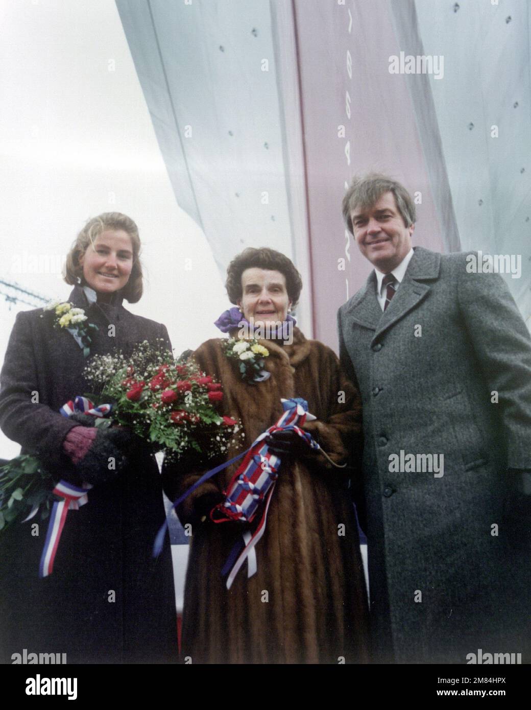Anne Gates, sponsor, Miss Sara C. Scott, maid of honor, and Bath Iron ...