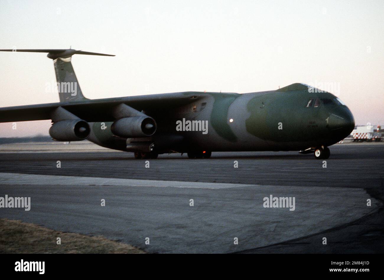 A 437th Military Airlift Wing C-141B Starlifter aircraft carrying the ...