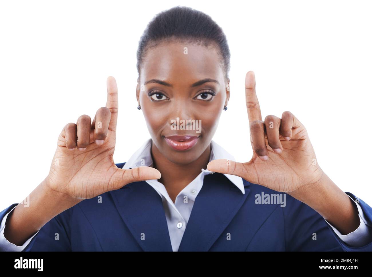 Women framing picture hi-res stock photography and images - Alamy