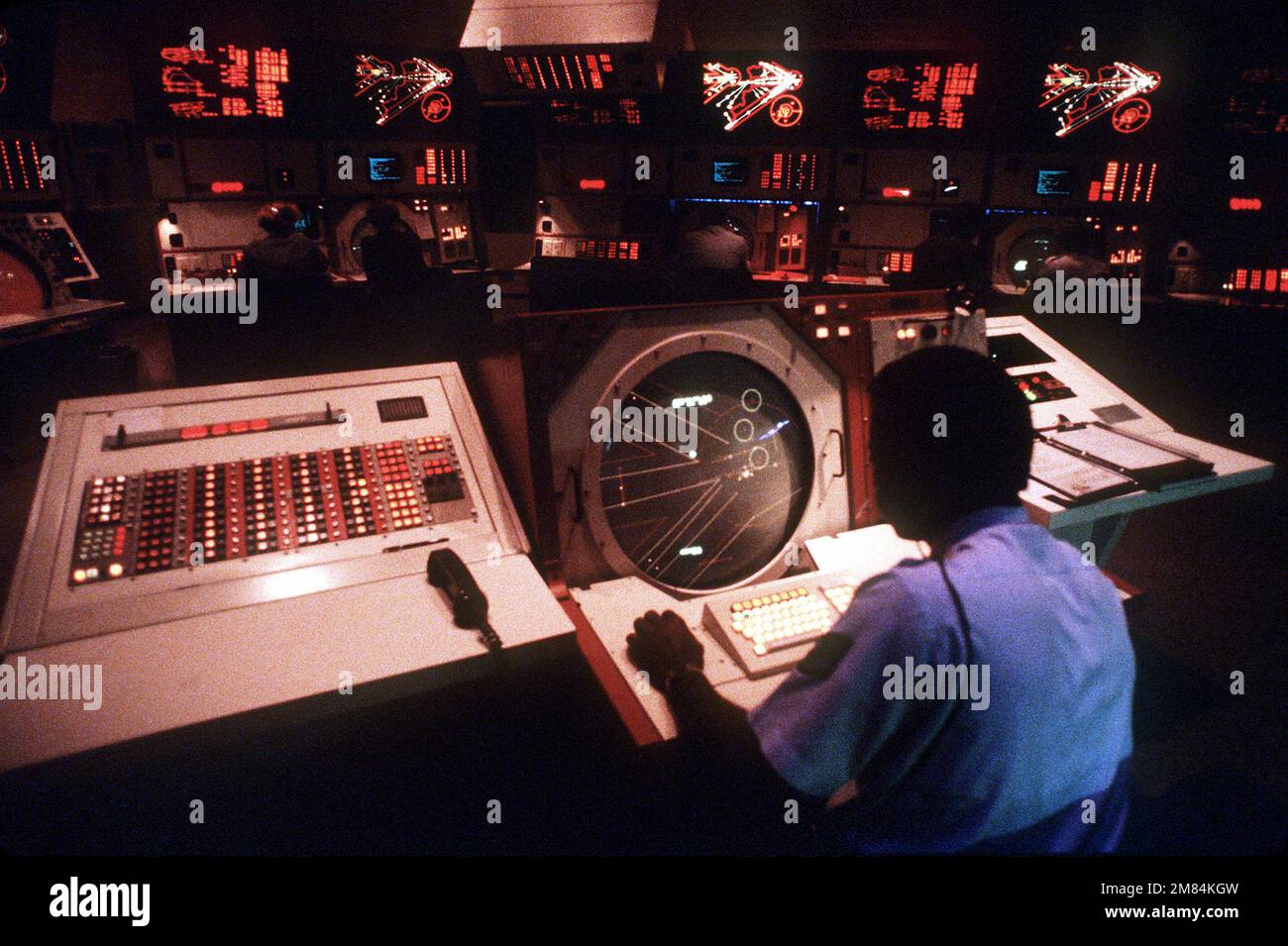 An air traffic controller monitors a radar screen in the Berlin ...