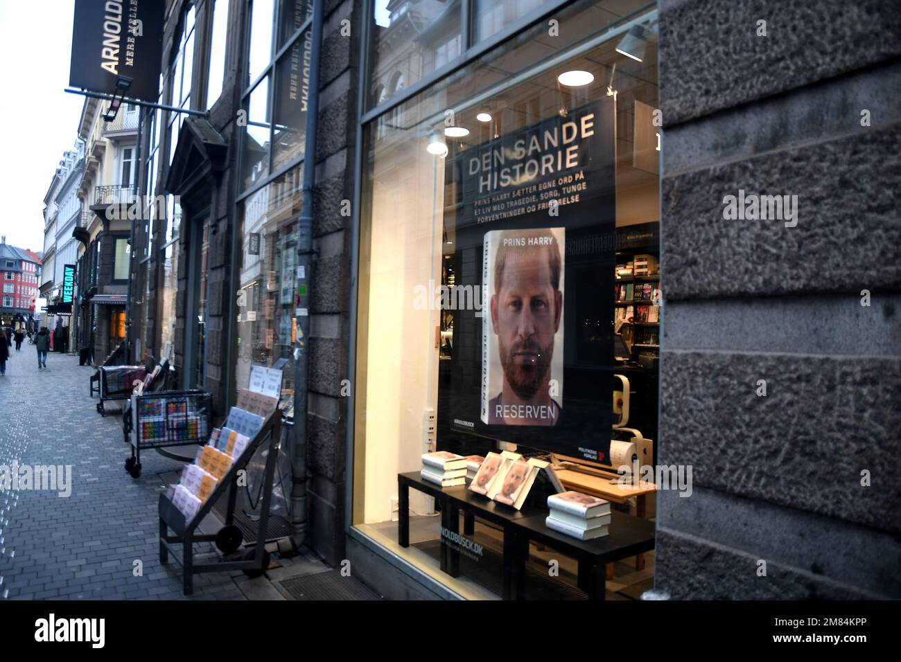 Copenhagen/Denmark/12 January 2023/ Prince Harry book on sale ind anish ...