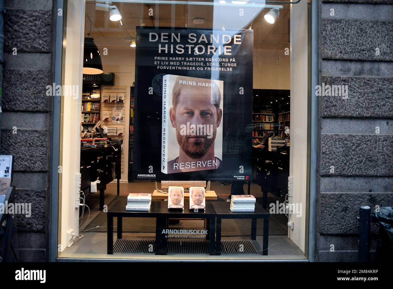 Copenhagen/Denmark/12 January 2023/ Prince Harry book on sale ind anish ...
