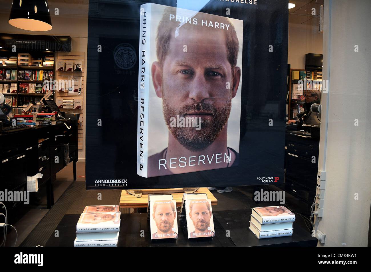 Copenhagen/Denmark/12 January 2023/ Prince Harry book on sale ind anish ...