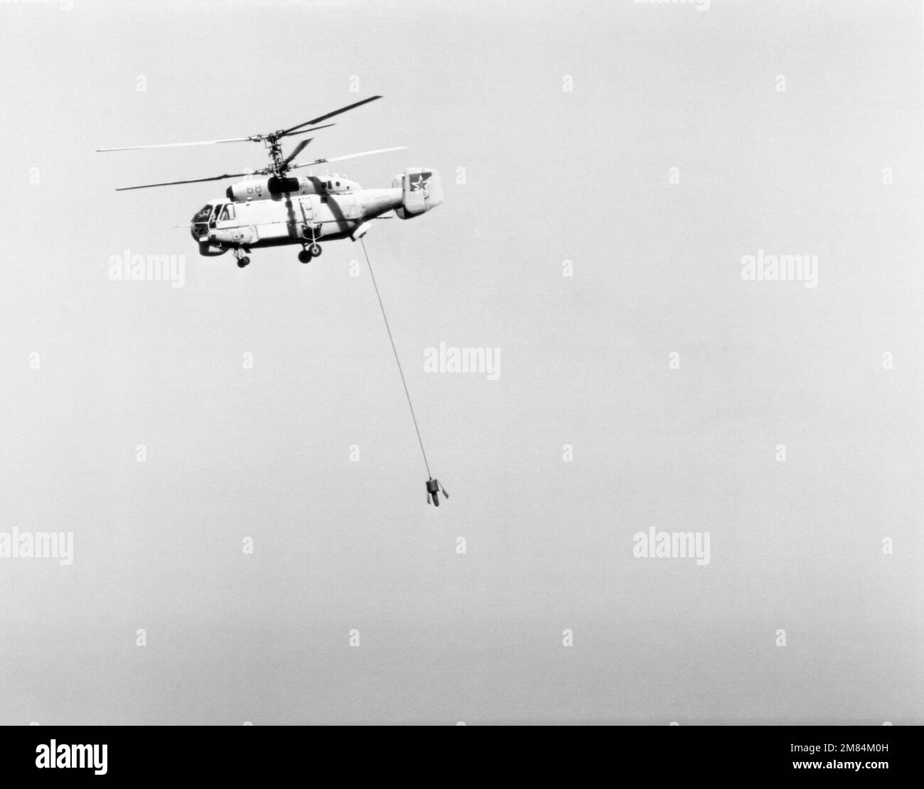 A left side view of a Soviet Ka-27 Helix A anti-submarine warfare ...