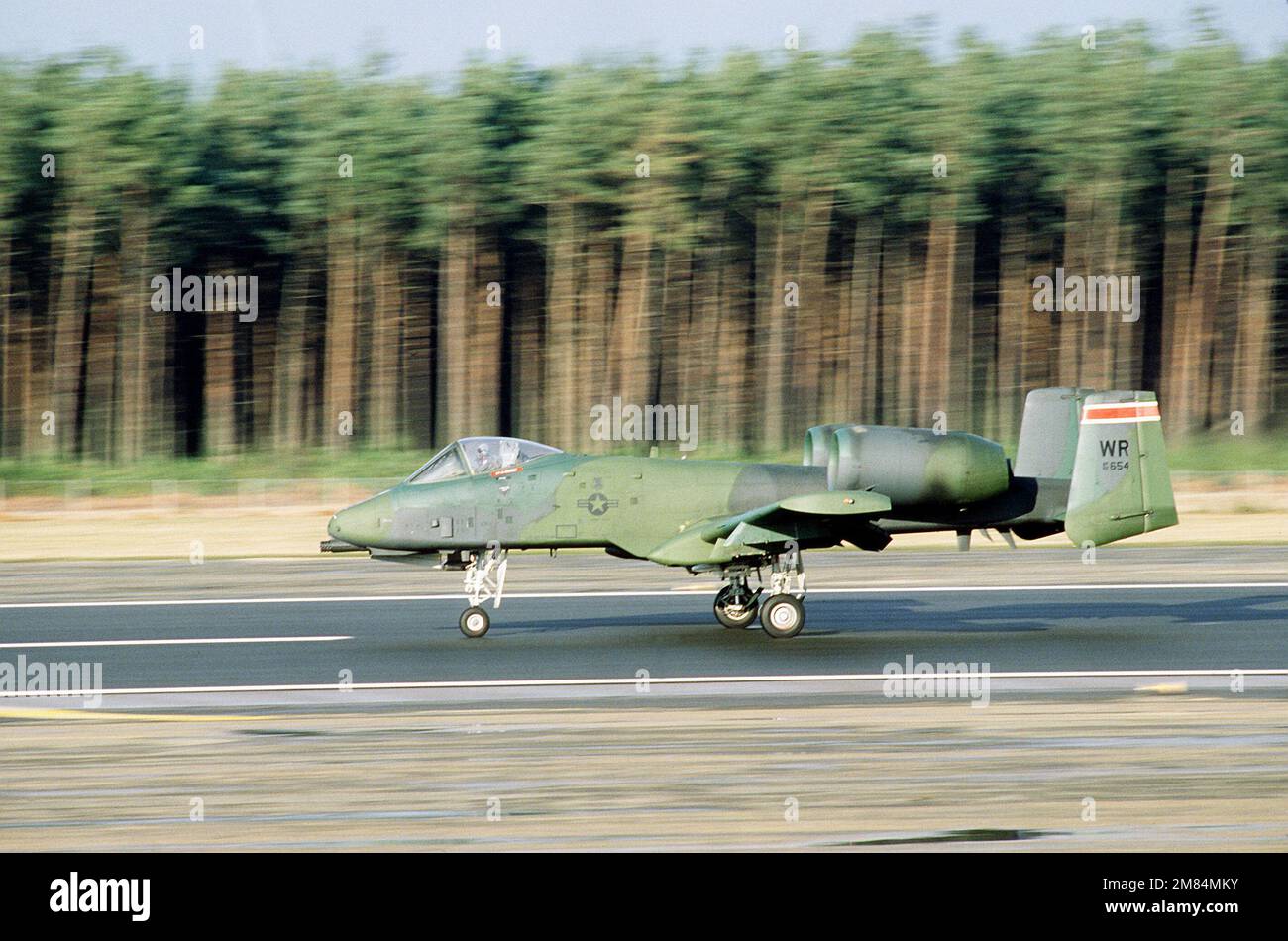An A-10 Thunderbolt II aircraft from the78th Tactical Fighter Squadron ...