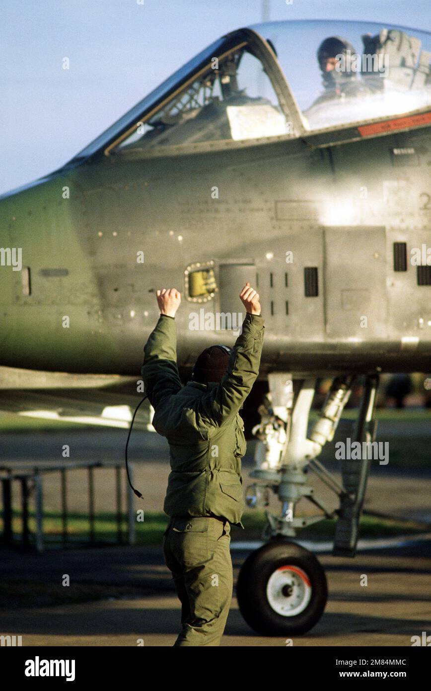 An A-10 Thunderbolt II aircraft from the 78th Tactical Fighter Squadron ...