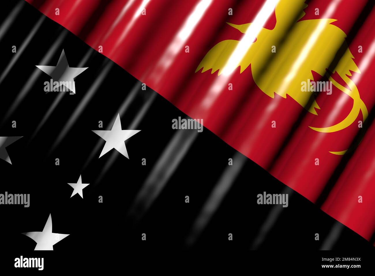 nice anthem day flag 3d illustration - shiny - looks like plastic flag ...