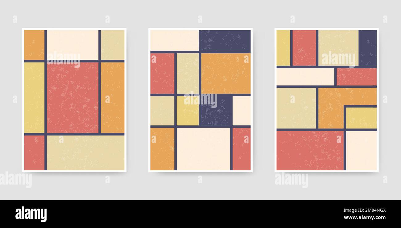 Trendy modern set of minimalistic geometric compositions.Design for ...