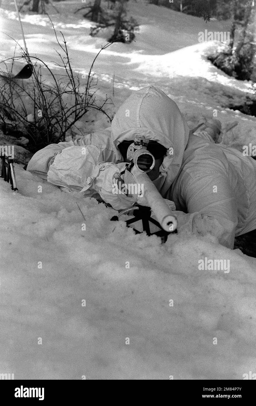 A scout sniper with scout sniper platoon hi-res stock photography and ...