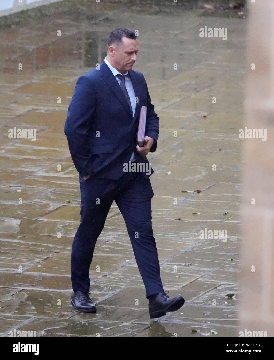 Police Constable David Longden-Thurgood arrives at Winchester Crown ...
