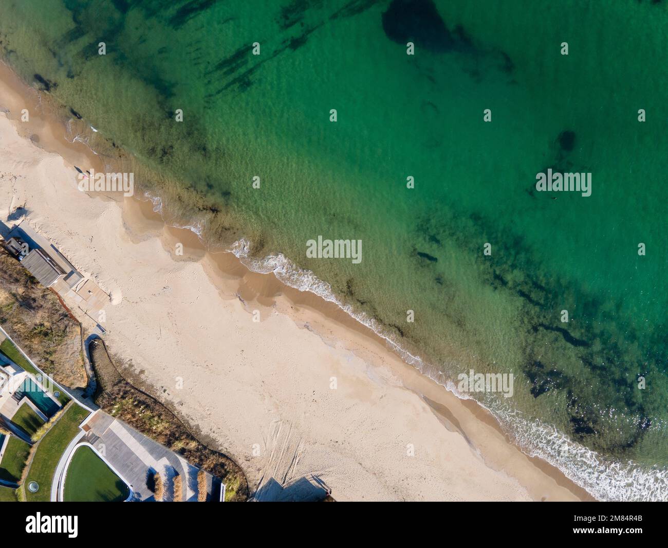 Amazing Aerial view of Vaya beach at Irakli area, Burgas Region ...