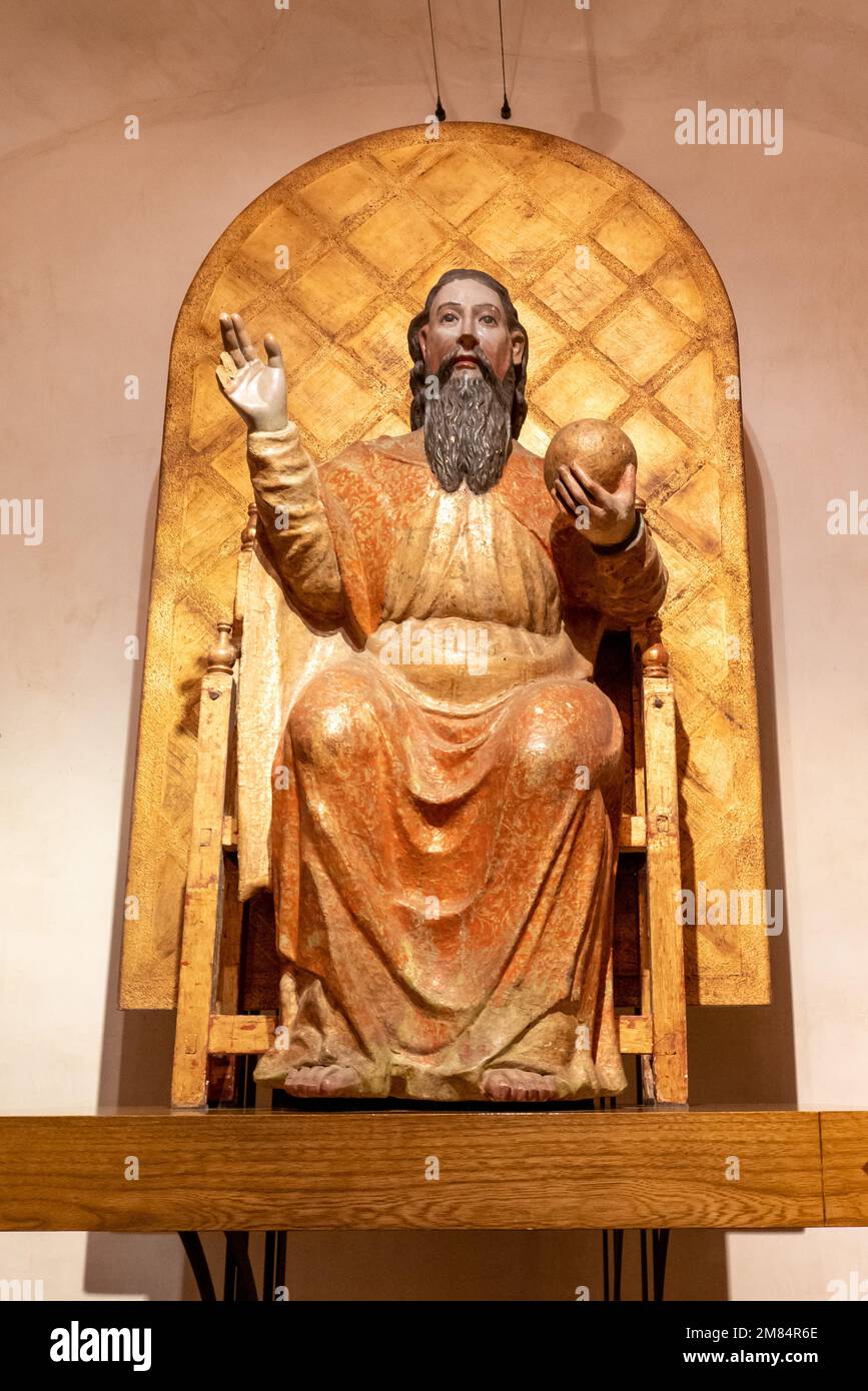 Wooden statue of the Eternal Father from the 18th century In the Museum ...