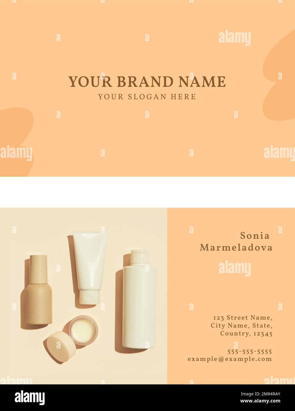 Cosmetic business card Stock Vector Images - Alamy