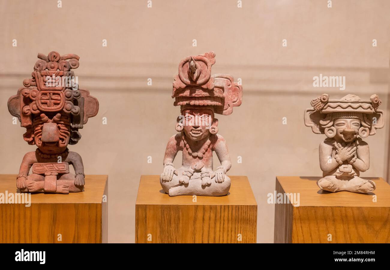 Pre-Hispanic Zapotec ceramic figures of deities and other important ...