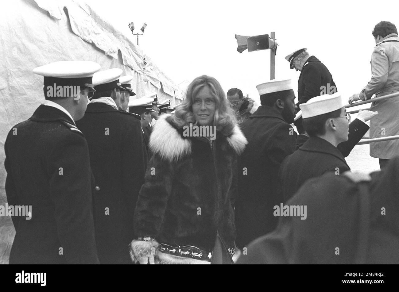 Catherine Ann Stevens, sponsor and wife of Senator Ted Stevens, R ...