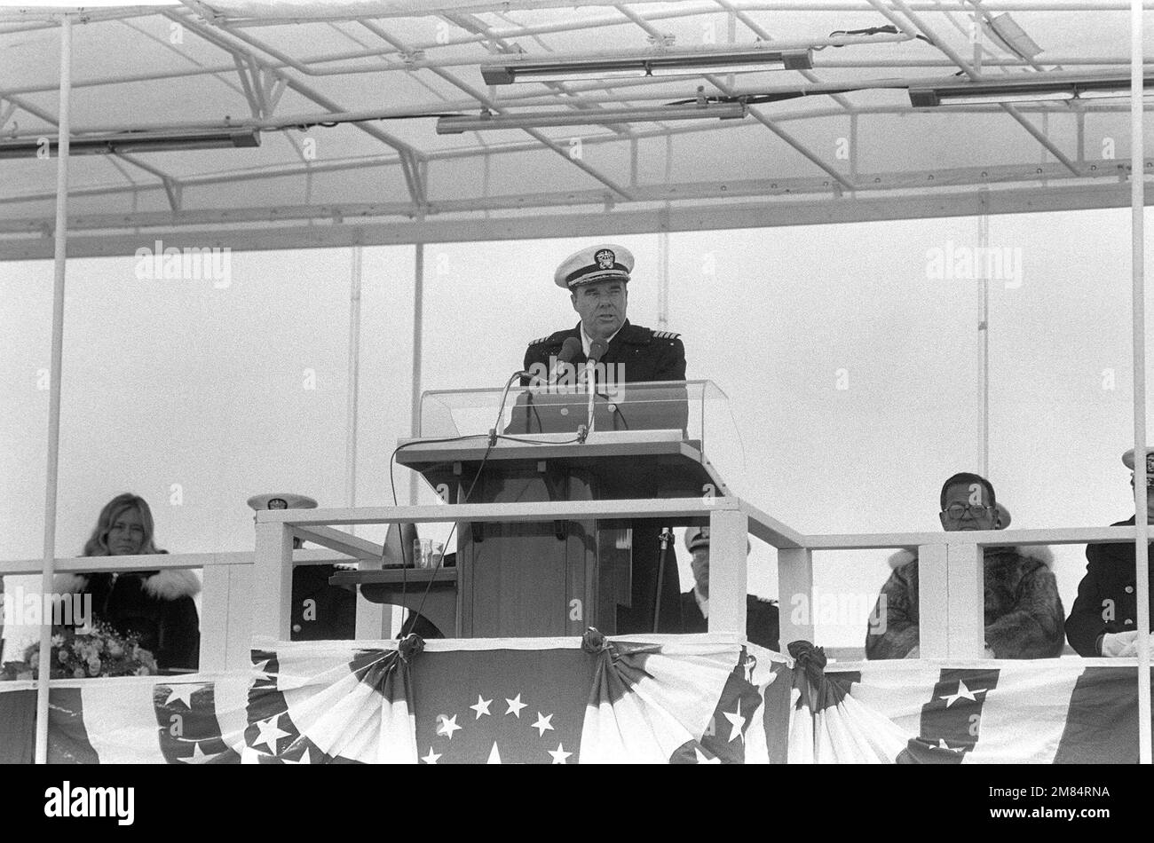 Captain Robert F. Fox, supervisor of Shipbuilding, Conversion and ...