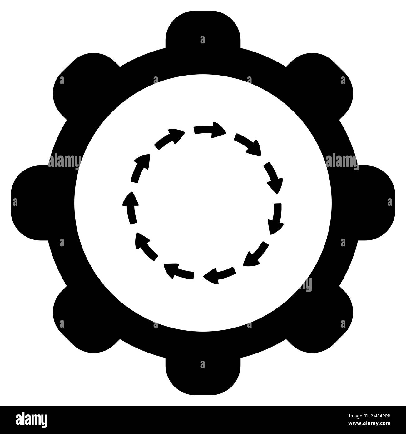Circle arrow wheel Black and White Stock Photos & Images - Alamy