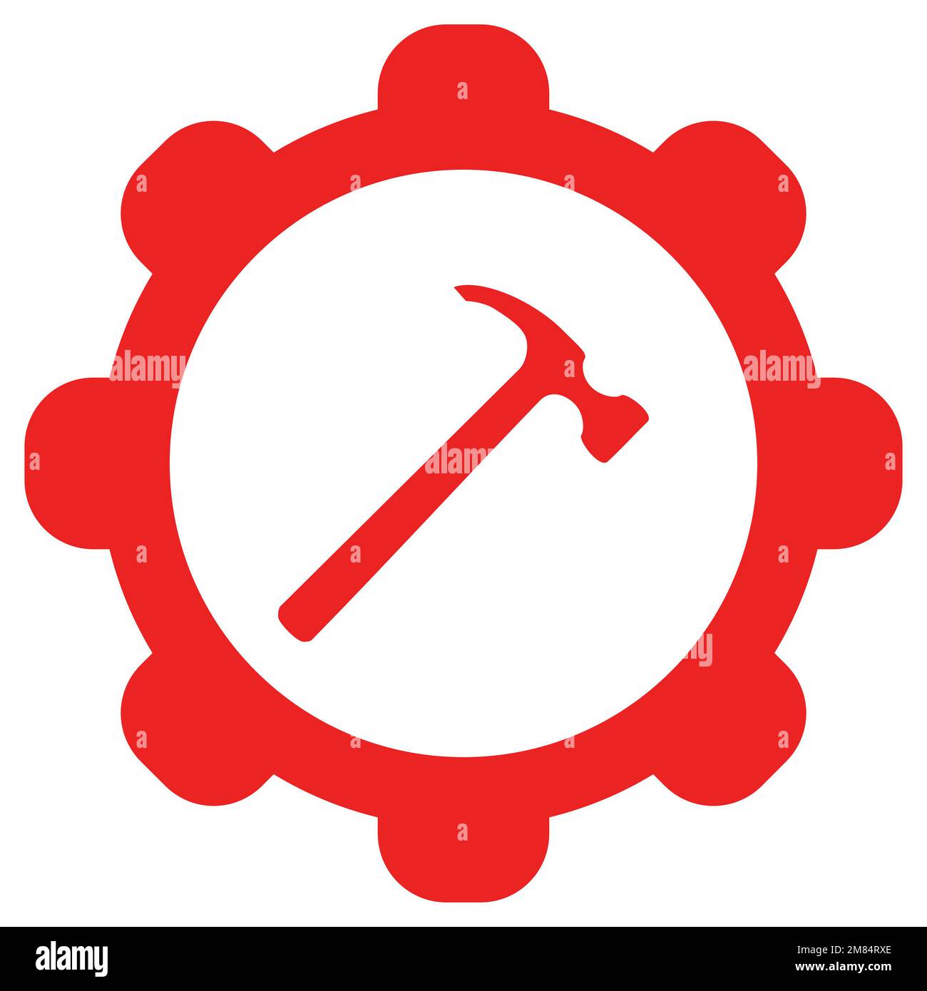 Hammer and wheel Stock Photo - Alamy