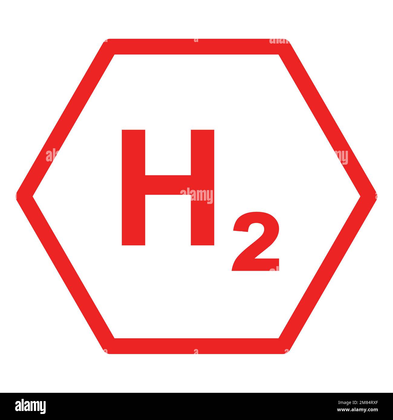 Hydrogen and hexagon Stock Photo - Alamy