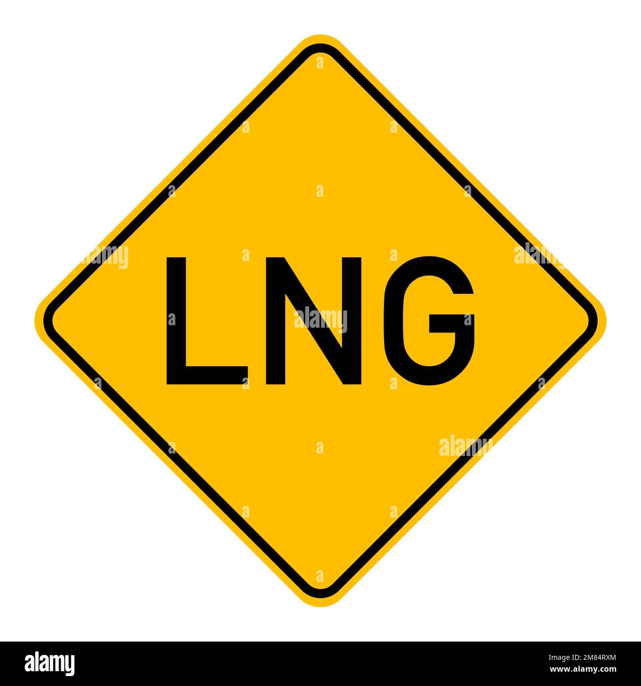LNG and road sign Stock Photo - Alamy