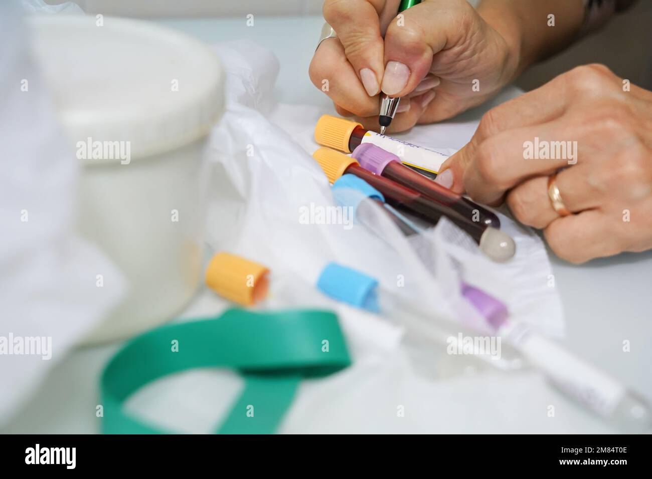 Draw blood woman hi-res stock photography and images - Alamy
