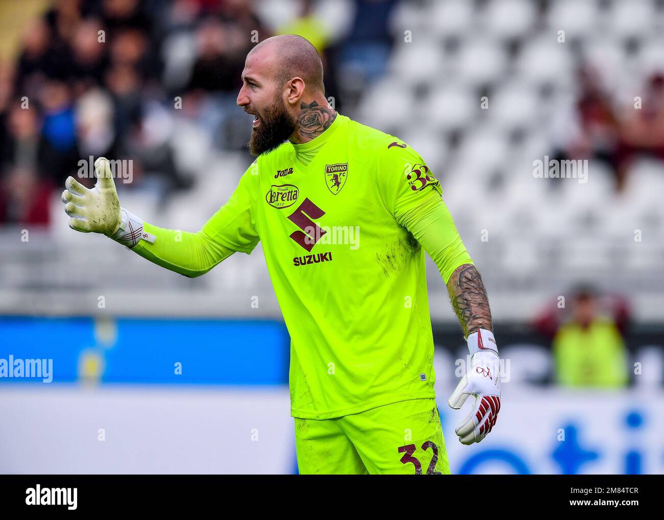 Vanja Milinkovic-Savic of Torino FC gestures during Serie A 2022/23 ...
