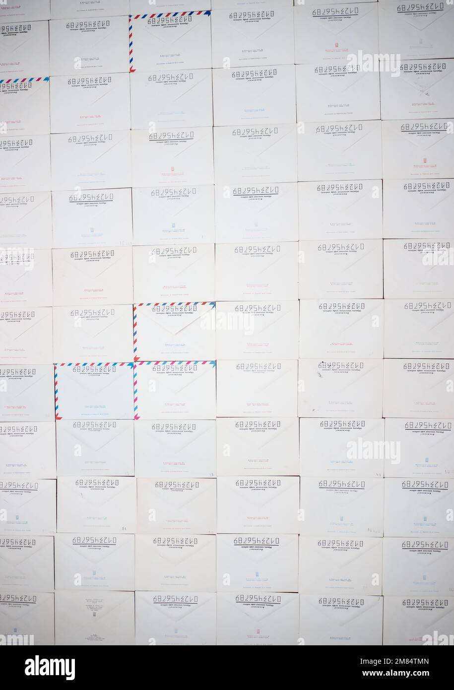 Lot of Post envelopes, background,1970s - 1980s Stock Photo - Alamy