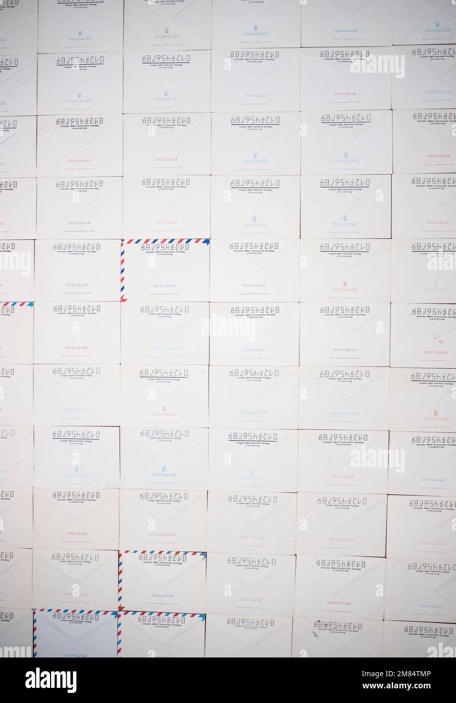 Lot of Post envelopes, background,1970s - 1980s Stock Photo - Alamy