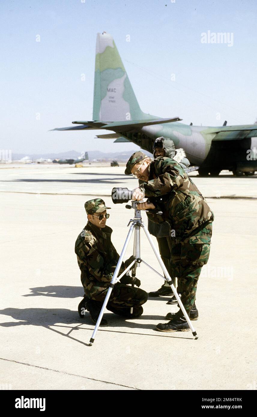 Aerospace Audiovisual Service photojournalist, SSGT Steve McGill and ...