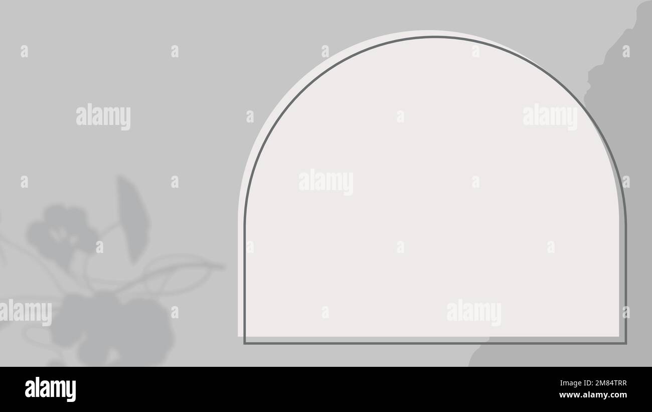 Gray background vector with arch frame Stock Vector Image & Art - Alamy