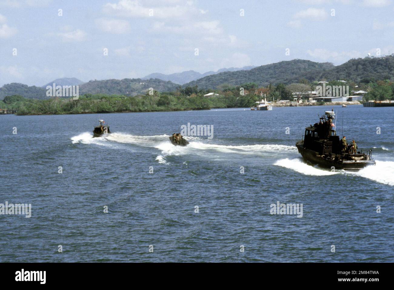 A Seafox special warfare craft, a light assault boat and a PCF Mark II ...