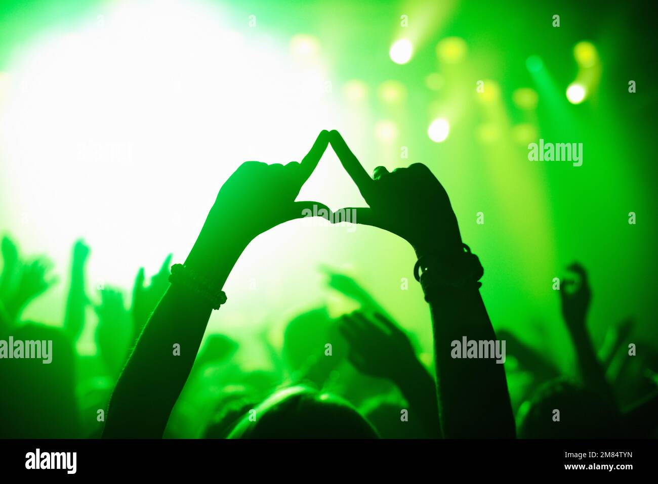Showing the band their support Stock Photo - Alamy