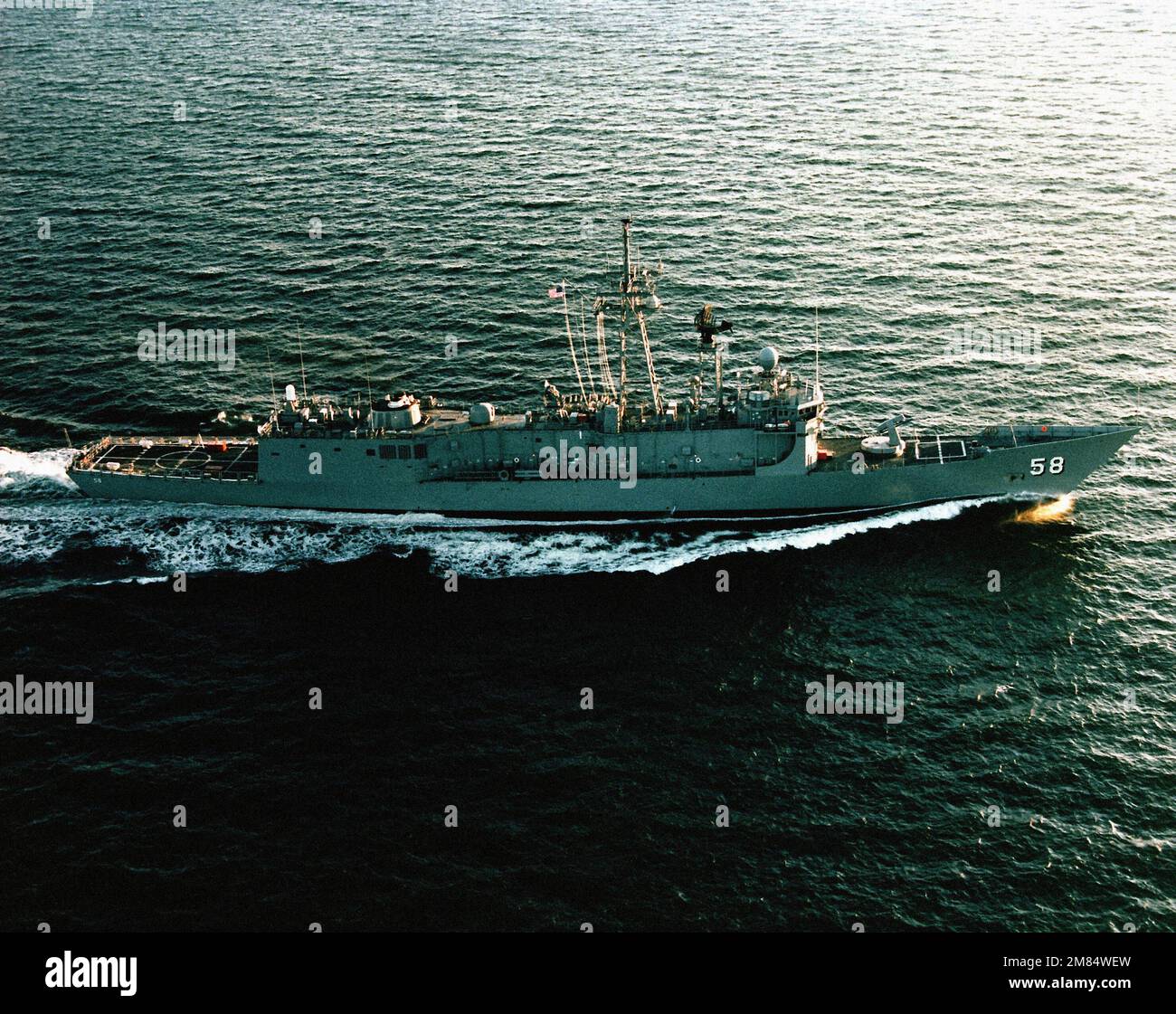 Guided missile frigate uss samuel b roberts ffg 58 hi-res stock ...