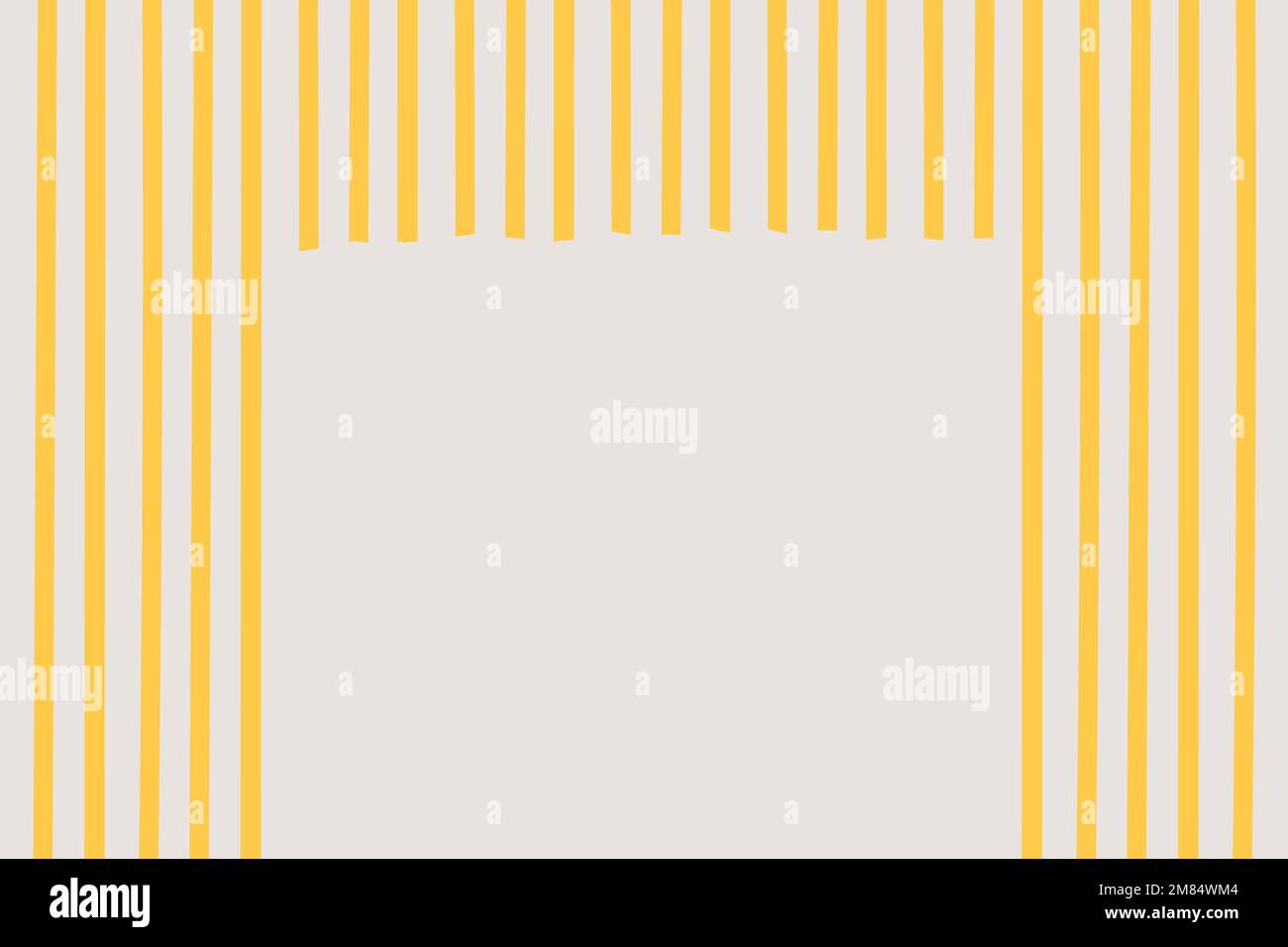 Spaghetti striped frame background vector in yellow doodle style Stock ...